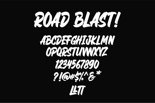 Road Blast, Fonts | GraphicRiver